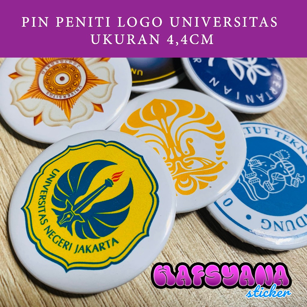 Jual Pin Peniti Tas Custom Logo Universitas 4,4cm | Shopee Indonesia