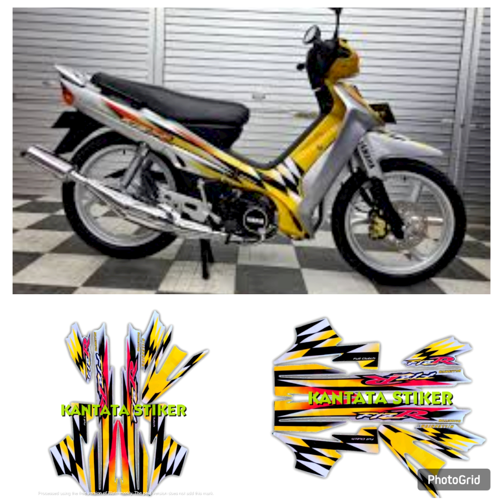 Jual STIKER STRIPING STICKER LIST LES BODY F1ZR FIZ R MILENIUM KUNING ...