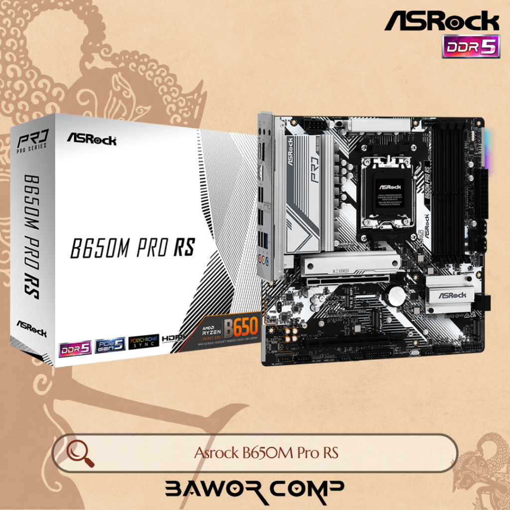 Jual Motherboard Asrock B650M Pro RS Mobo for AMD Socket AM5 Micro ATX ...