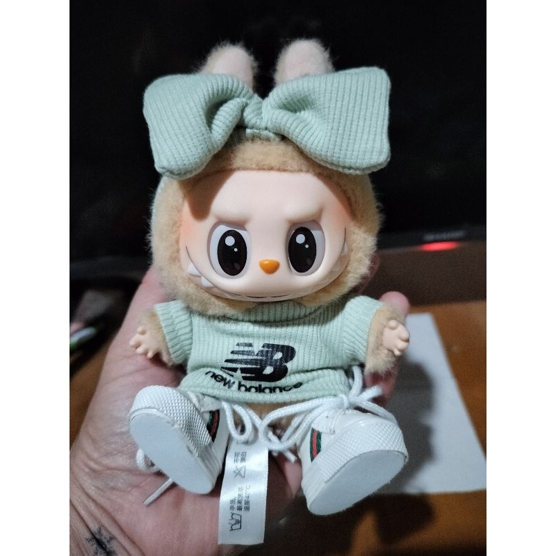 Jual set baju & pita labubu V1 dan V2 warna sage | Shopee Indonesia