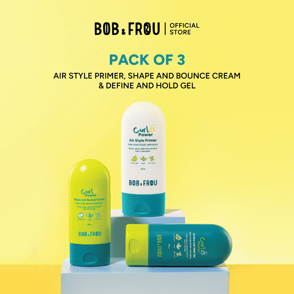 Jual BOB & FROU - The Everything Bundle - Curl Power Air Style Primer x Curl Power Shape and ...
