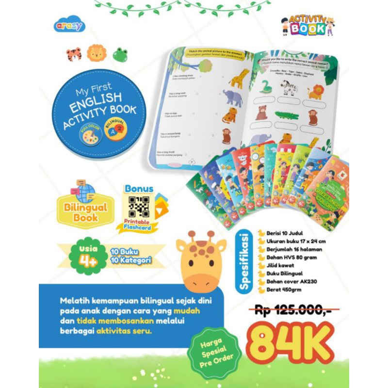 Jual My First English Activity Book 1 Set isi 10 Buku, Learning English ...