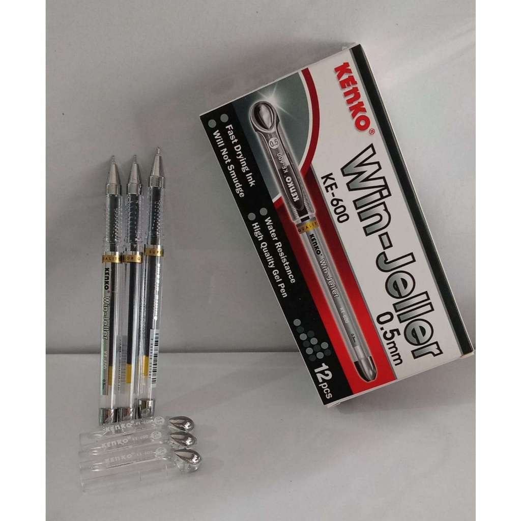 Jual Bolpen Gel Kenko Win-Jeller KE-600 1 lusin (12 pcs) | Shopee Indonesia