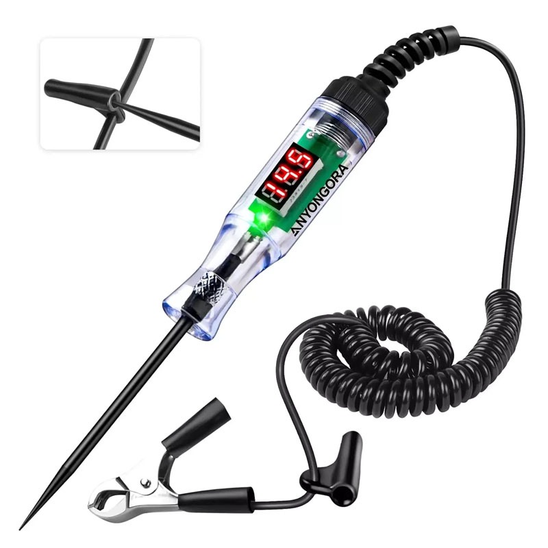 Jual Obeng Tespen DC Digital Tester Mobil Motor Test Pen arus listrik ...