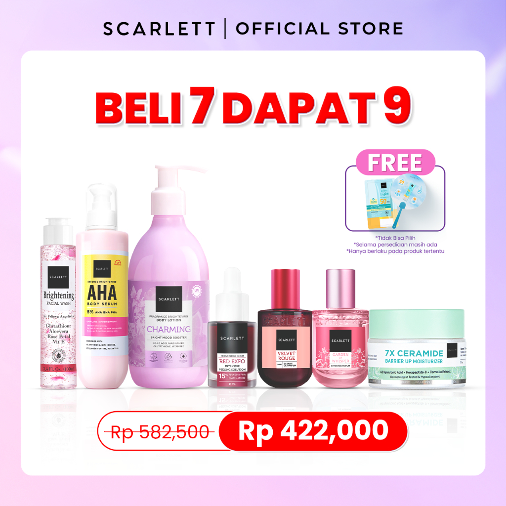 Jual Scarlett Whitening Bright & Fresh Kit | Shopee Indonesia