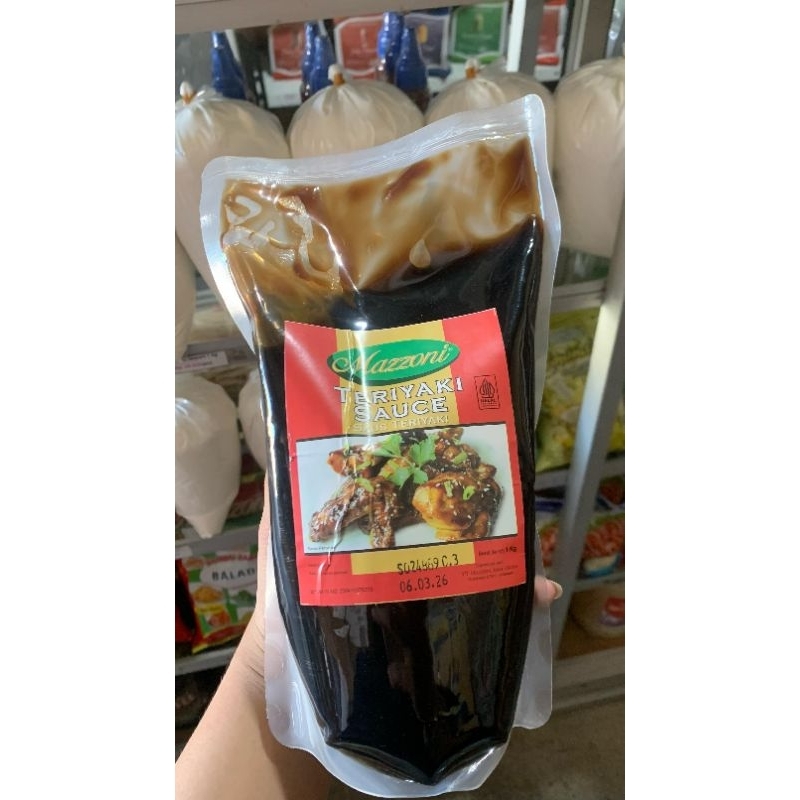 Jual Mazzoni Teriyaki Sauce 1 kg/Saus Teriyaki 1 kg | Shopee Indonesia