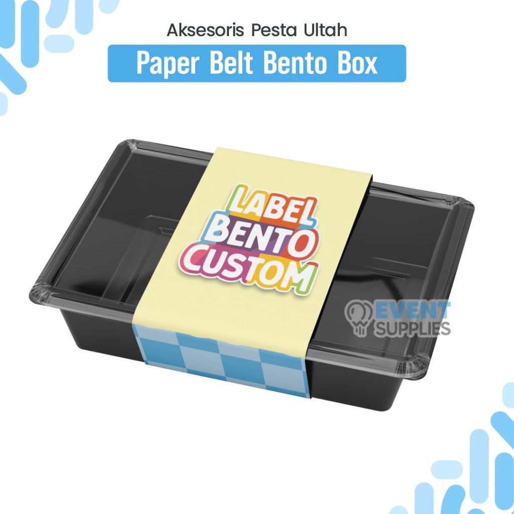 Jual Paperbelt Paper Belt Bento Custom Label Bento Box Ulang Tahun ...