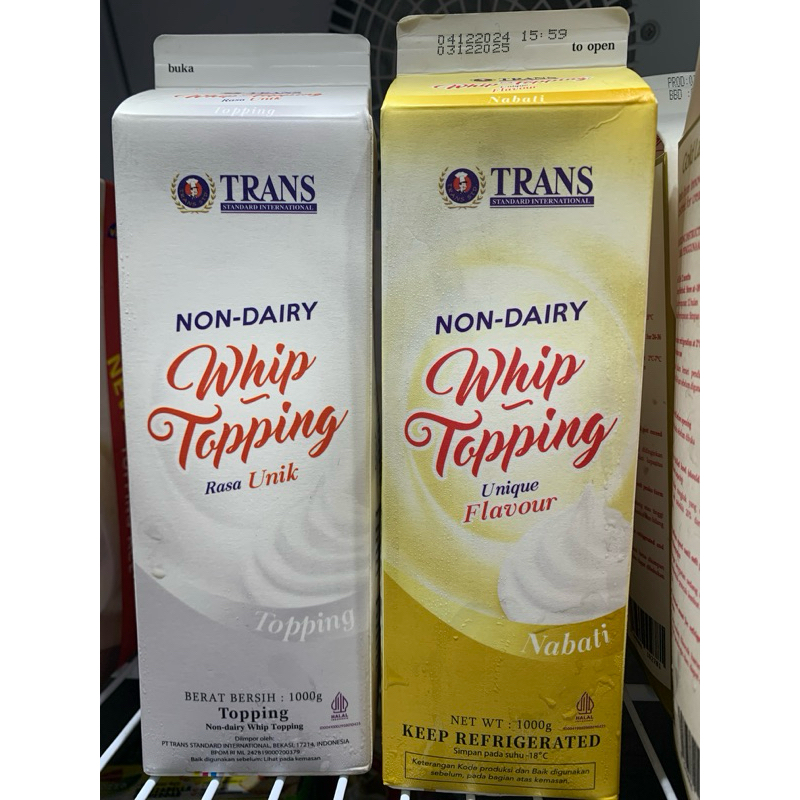 Jual TRANS Whipping Cream Gold, Silver 1 Liter | Shopee Indonesia