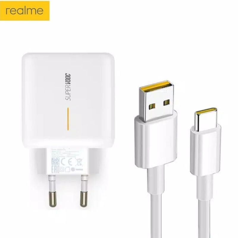Jual Charger REALME / Charger REALME Type C 65W SUPERVOOC Smart Travel ...