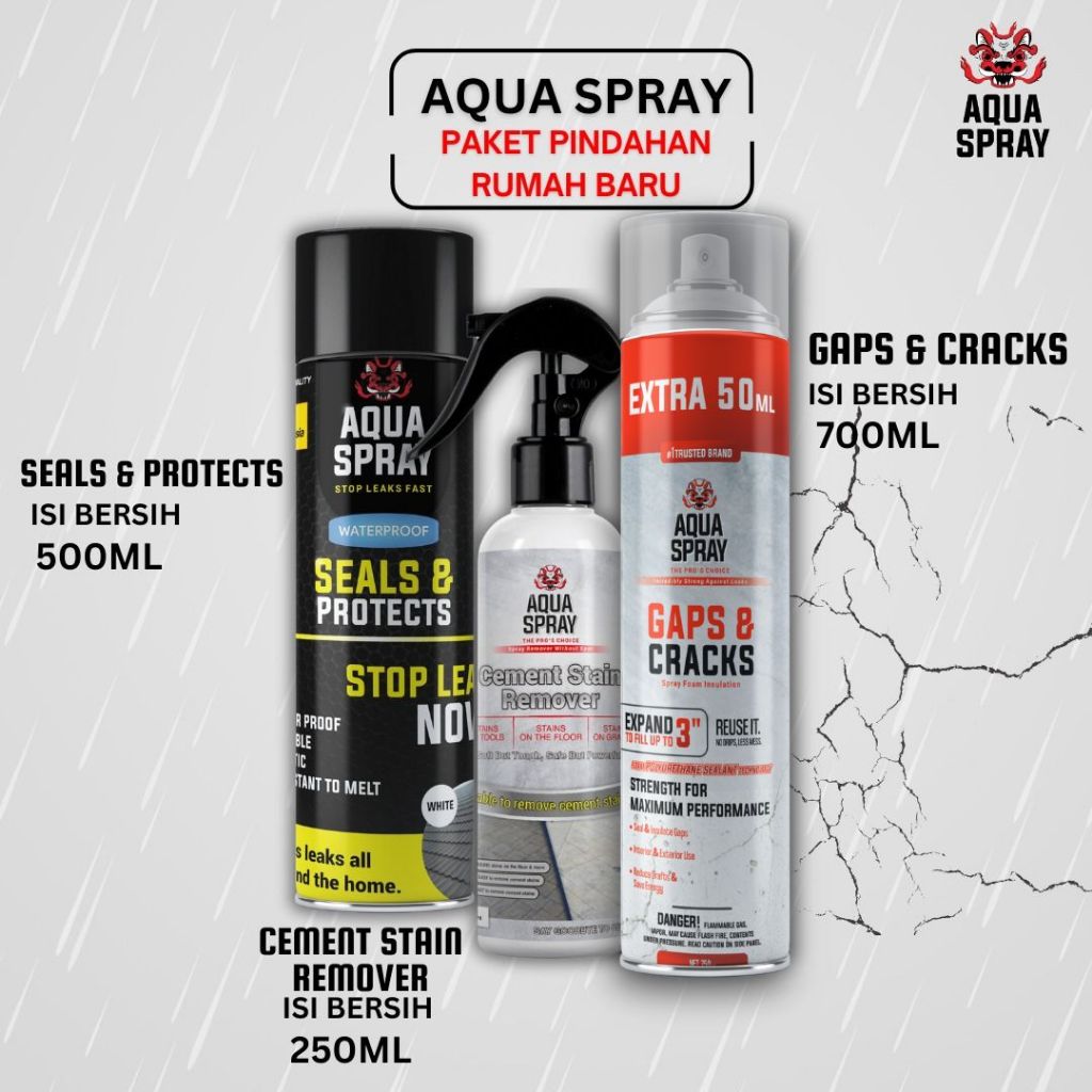 Jual Aqua Spray - Paket Bundling Spray Anti Bocor, Penambal Bolong ...