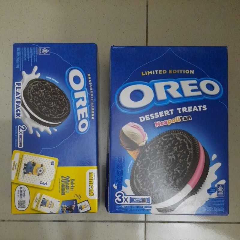 Jual Oreo Minion 239gram Neapolitan 393gram Biskuit | Shopee Indonesia