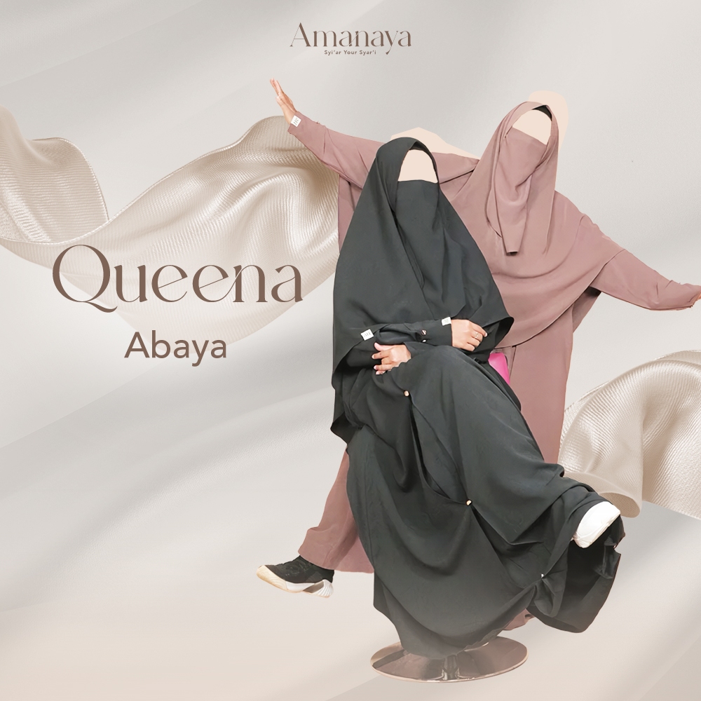 Jual Amanaya - Queena Dress | Gamis Set - Dress Gamis Syari Wanita - Dress Elegan | Shopee Indonesia