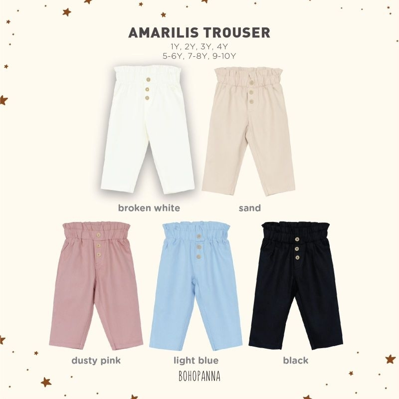 Jual Amarilis Trousers Bohopanna B67 / B78 Celana Panjang Anak Perempuan / Celana Panjang Anak ...