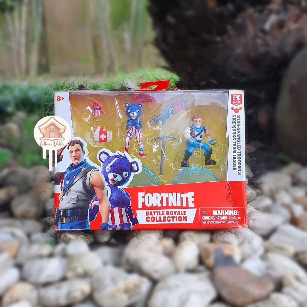 Jual Fortnite Star Spangled Trooper & Fireworks Team Leader | Shopee ...