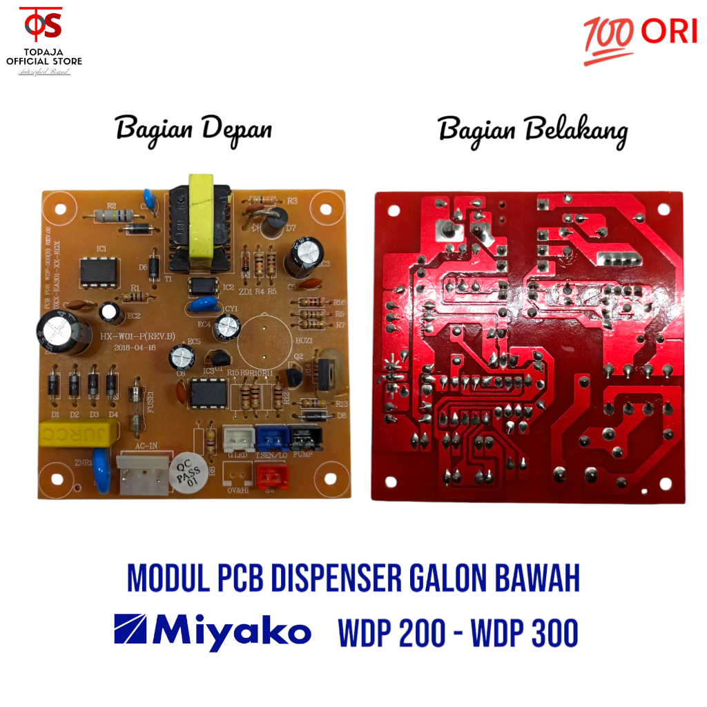 Jual Modul PCB Dispenser Galon Bawah Miyako WDP200 - WDP300 - PCB EA301 ...