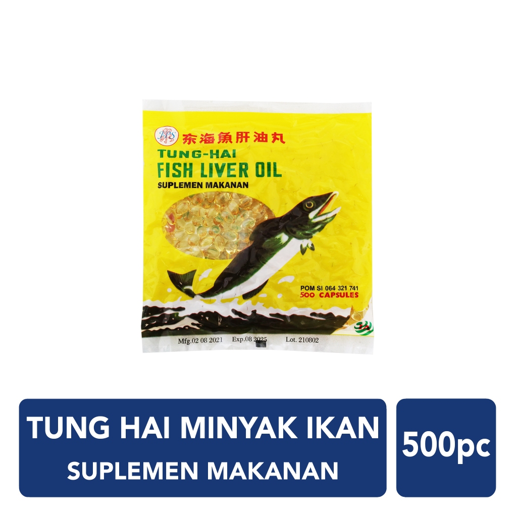 Jual Tung Hai Fish Liver Oil / Minyak ikan isi 500pcs / Minyak Ikan ...