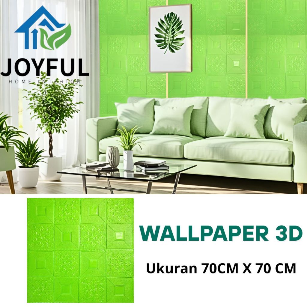 Jual Joyful Home Interior - PAKET 20 LEMBAR !! Wallpaper 3D • 70X70CM ...