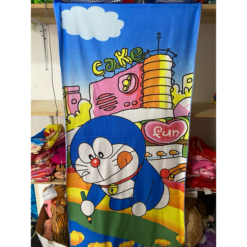 Jual Handuk anak Ukuran 70cm x 140cm Terbaru Karakter Gambar Kartun ...
