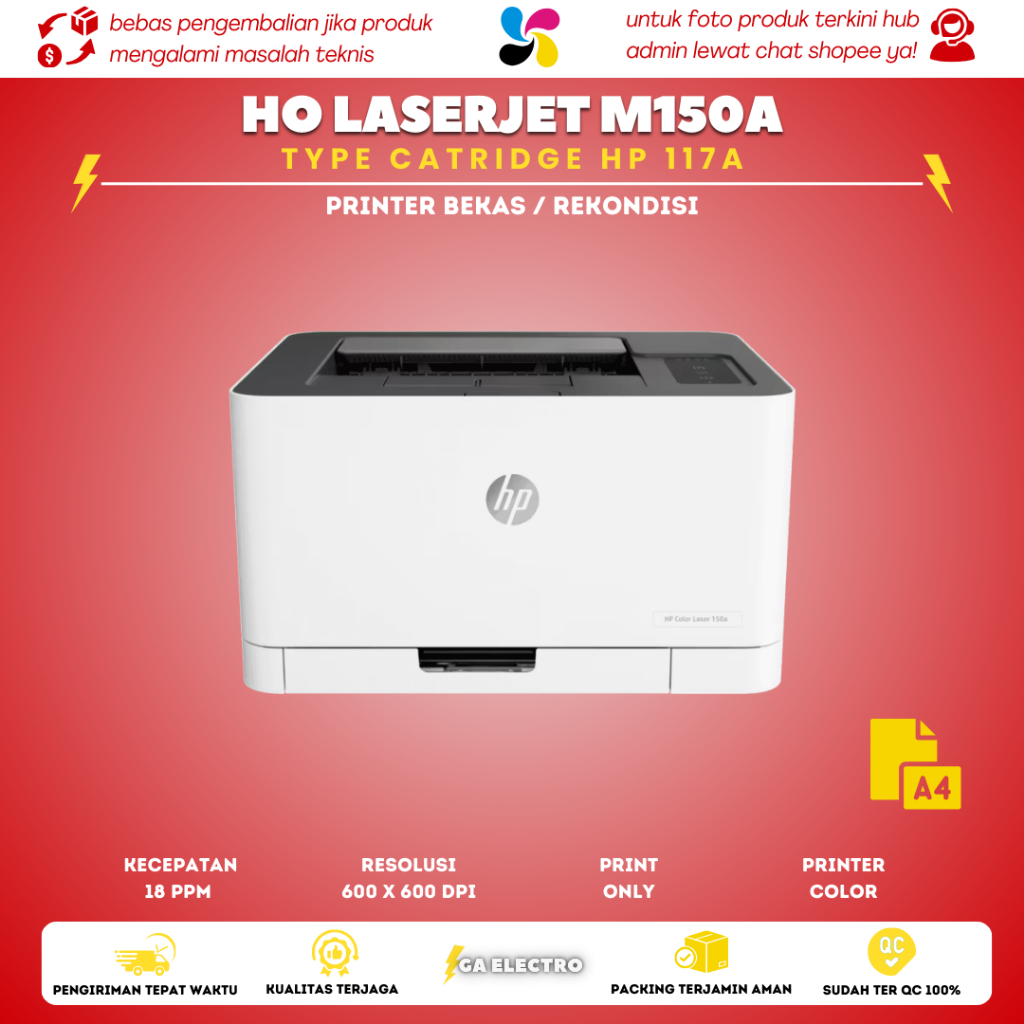 Jual printer hp laserjet color M150A - tipe catridge 119a - printer ...