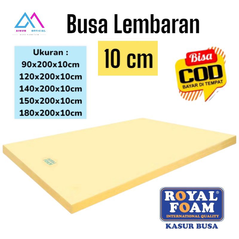 Jual Busa Royal Foam Tebal 10cm Ukuran 180x200cm, 150x200cm, 120x200cm ...