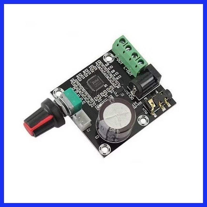 Jual Module Kit Amplifier PAM8610 Class D 2x15W 12V Dengan Potensio ...