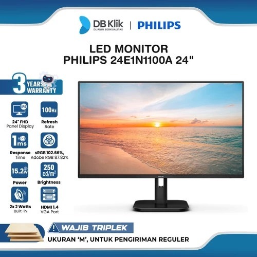 Jual Philips Led Monitor 24E1N1100A 24" Fhd Ips 100Hz 1Ms Adaptive Sync ...