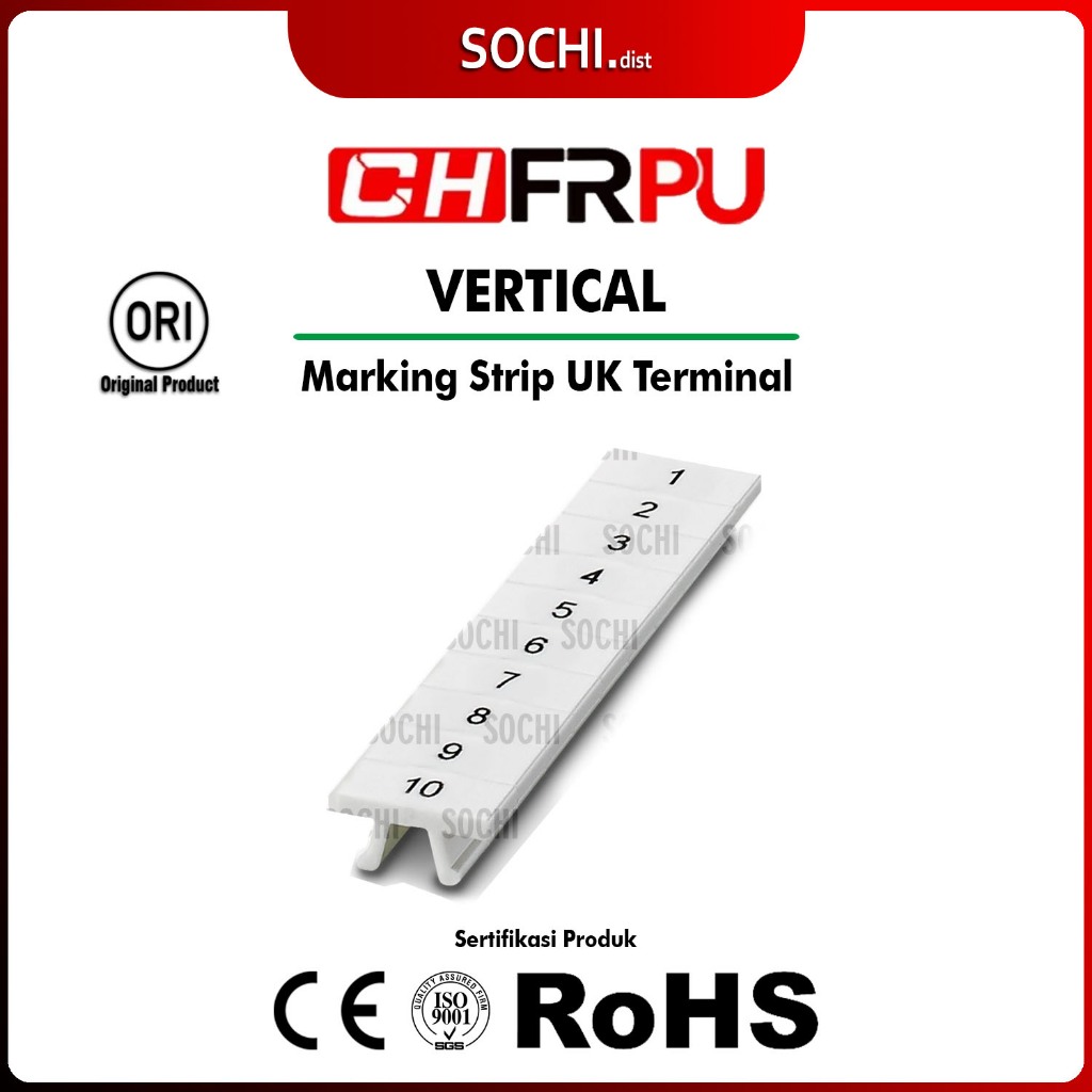 Jual Marking Strip Vertical UK Terminal Block | Shopee Indonesia