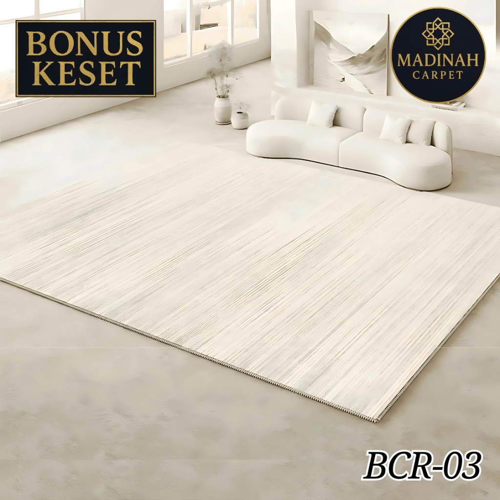 Jual Karpet Lantai Besar Murah 200x300 180x250 120x200 Krem Ruang Tamu ...