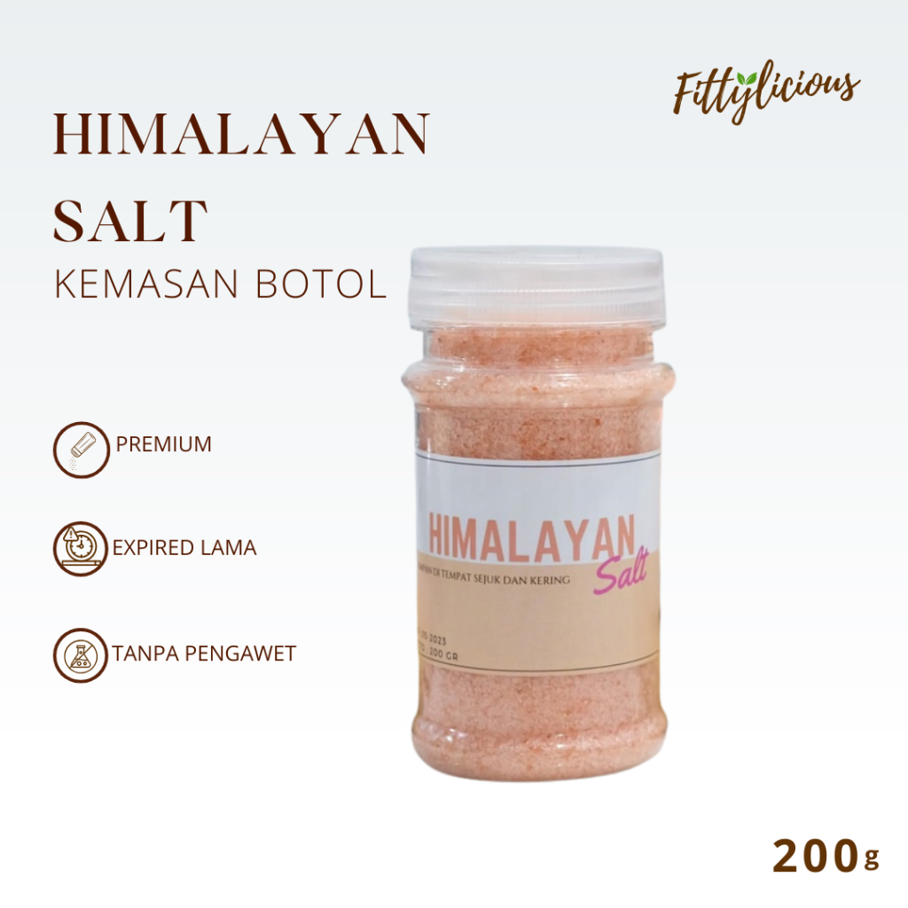 Jual Himalayan Salt 200 Gr Botol / Garam Himalaya 200 gr Botol | Shopee ...