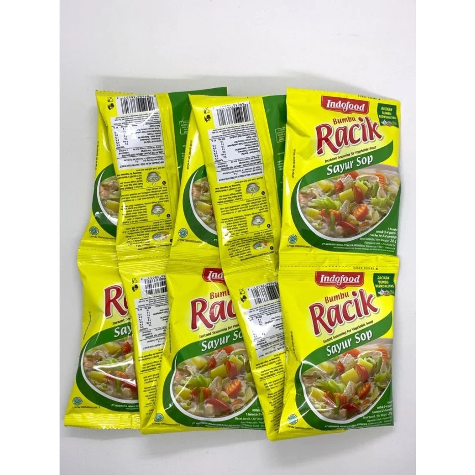 Jual BUMBU RACIK SAYURSOP INDOFOOD SACHET 20GR (ISI10) | Shopee Indonesia