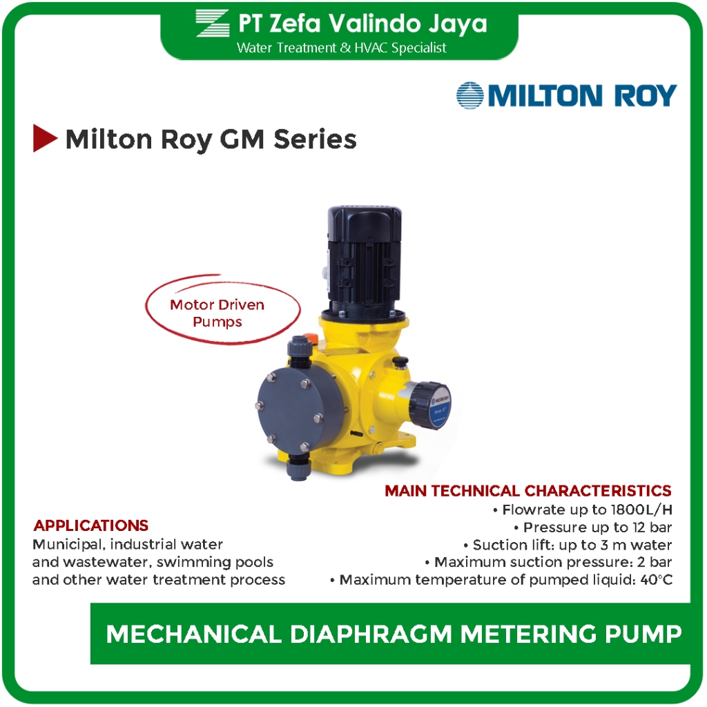 Jual Milton Roy Dosing Pump GM Series | Shopee Indonesia