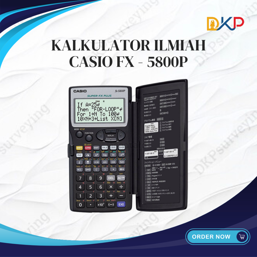 Jual Kalkulator CASIO FX-5800P - Scientific Calculator Programmable ...