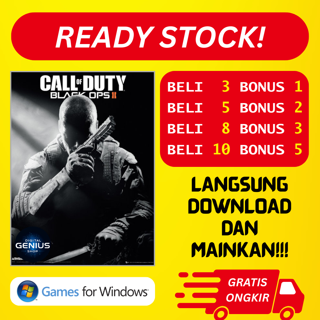 Jual Call of Duty Black Ops II (Multiplayer & ALL DLC) - Steam FPS Action Adventure Game - PC ...