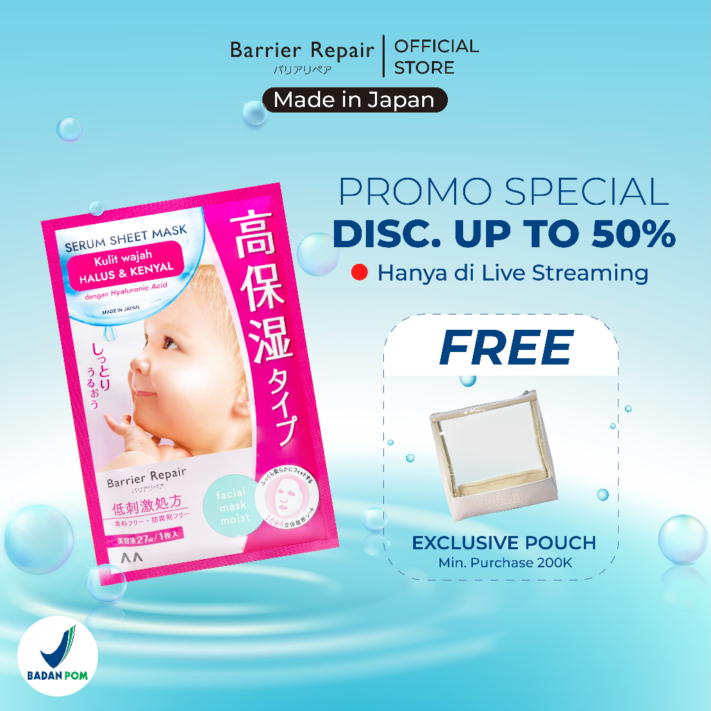 Jual Barrier Repair Facial Mask Moist (Masker wajah untuk melembabkan ...