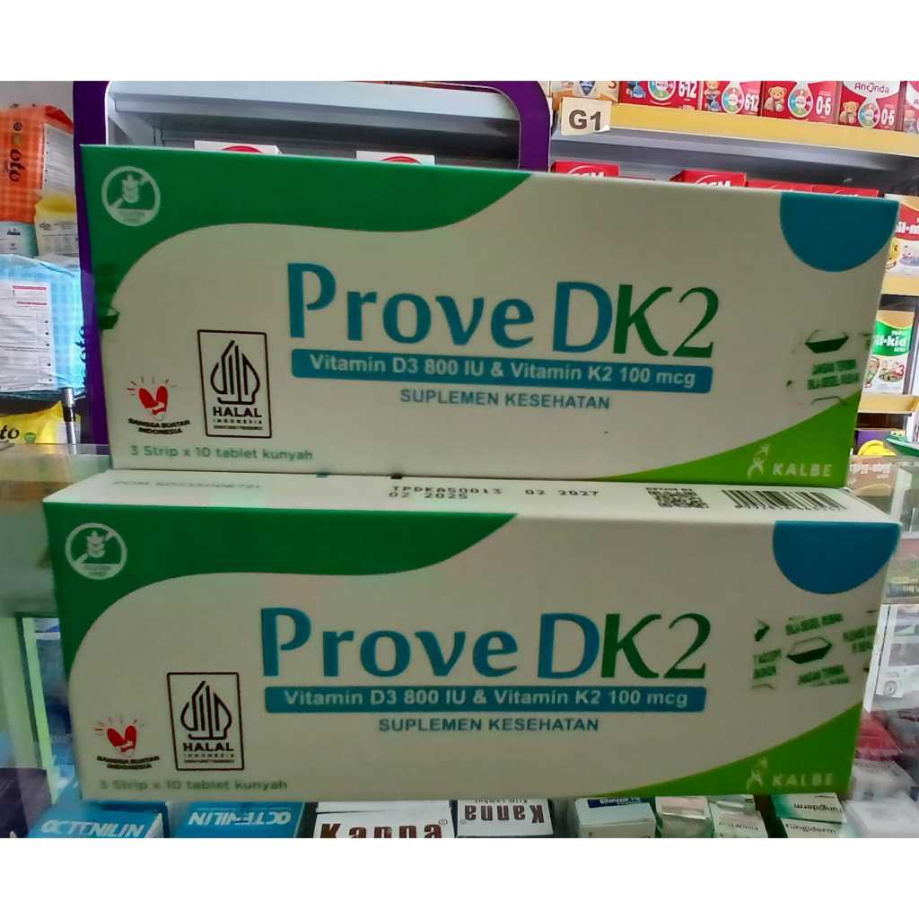 Jual PROVE DK2 10 TABLET KUNYAH | Suplementasi Vitamin D dan K2 ...