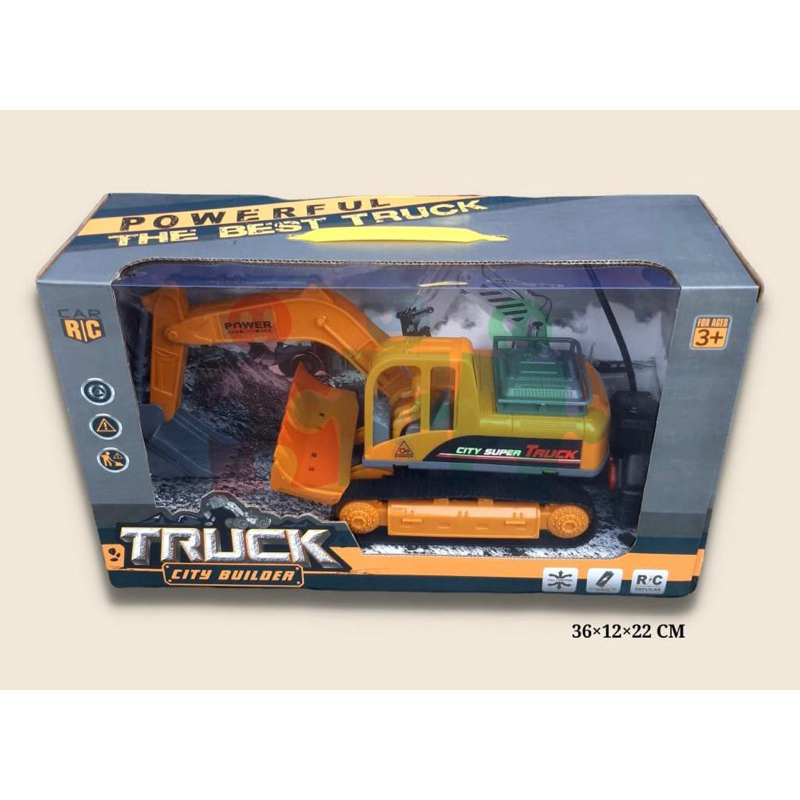 Jual Mainan RC excavator crawler traktor city builder mainan mobil truk ...