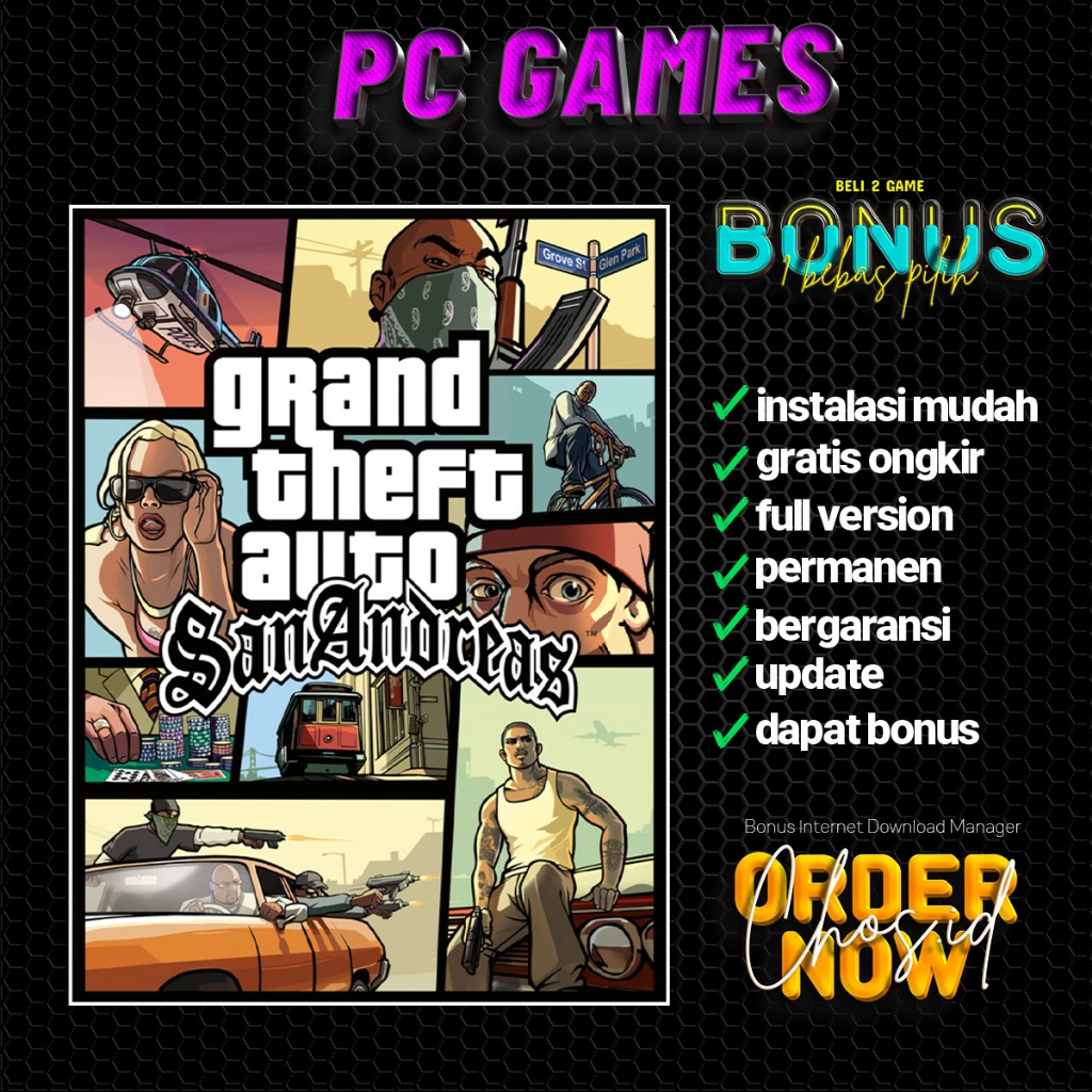 Jual GTA SA (Grand Theft Auto: San Andreas) | Game PC - Laptop | Shopee ...
