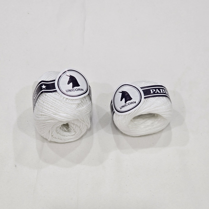 Jual Benang Rajut Renda No 40 No 2 Unicorn Putih / Benang Akte / Benang ...