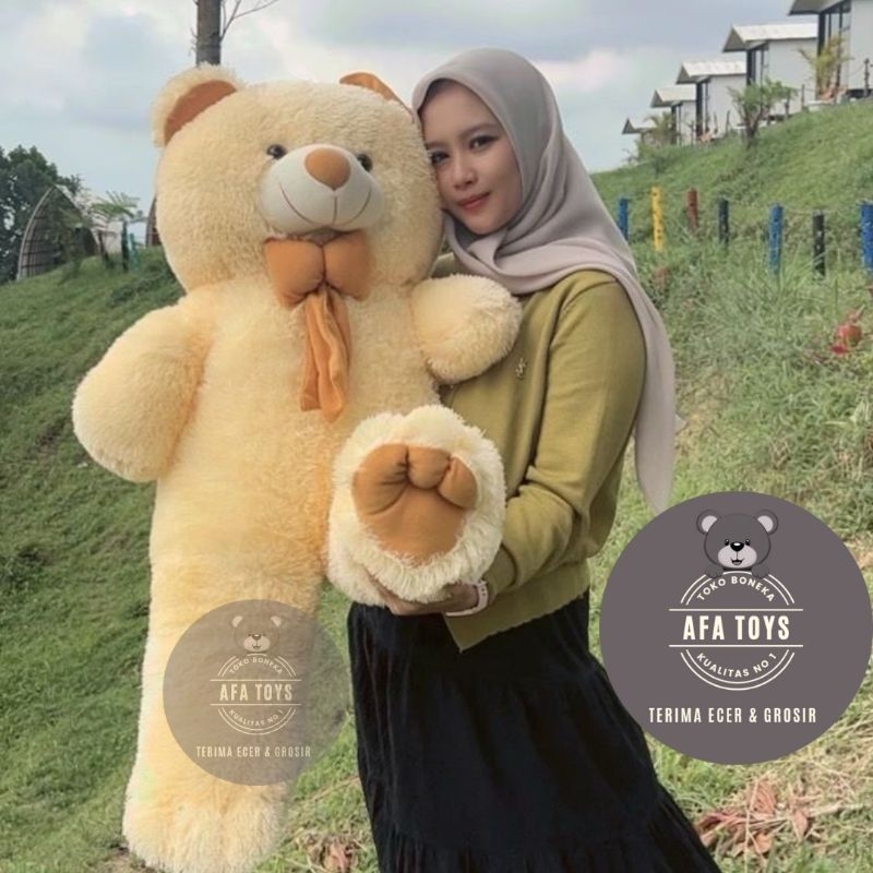 Jual Boneka Teddy Bear Topi Pita ukuran XL 70cm | Shopee Indonesia