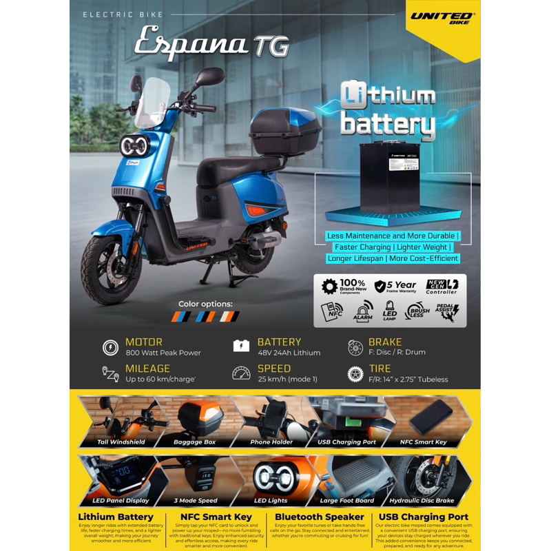 Jual Sepeda Listrik United Milano V1 dan Espana TG | Shopee Indonesia