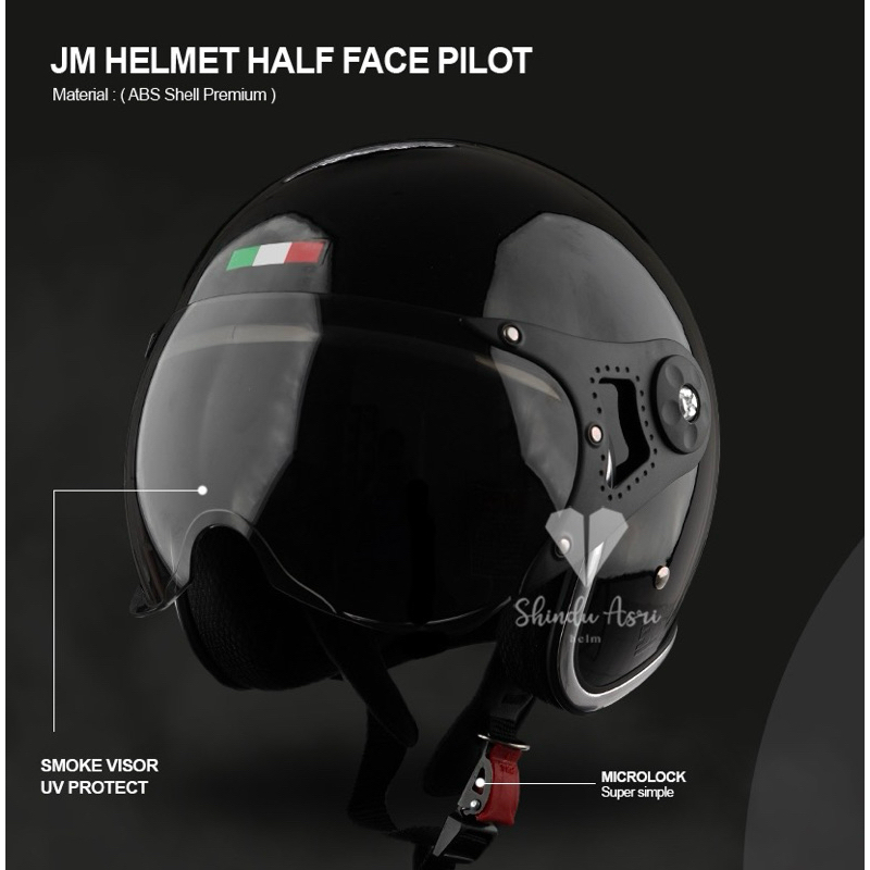 Jual HELM PILOT MURAH JM Lis Chrome | Shopee Indonesia