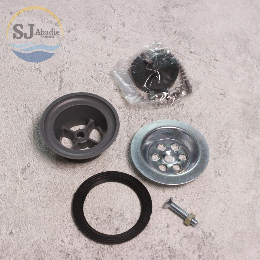 Jual (6 PC) Avur Afur Bak Cuci Piring PVC + Rantai 1 1/4 - 1 1/2 Inch ...