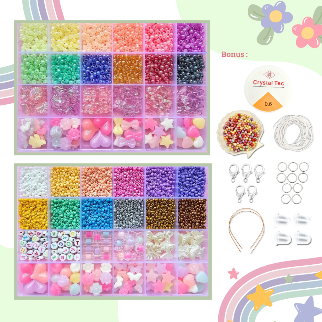 Jual DIY Manik Manik Set Aesthetic - 1 Set DIY Manik Manik - Manik ...