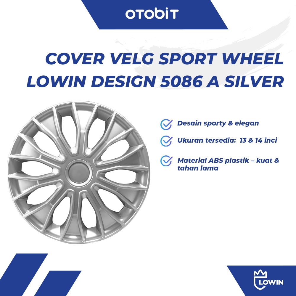 Jual COVER VELG SPORT WHEEL DOP RODA LOWIN DESIGN 5086 SILVER | Shopee ...