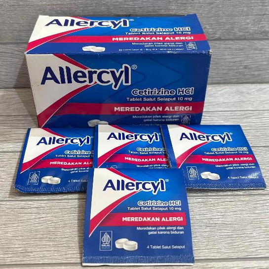 Jual ALLERCYL TABLET (JUAL PER STRIP) | Shopee Indonesia