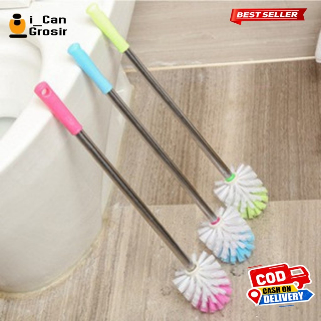 Jual Sikat WC Gagang Stainless / Sikat Kamar Mandi / Sikat WC Bulat ...