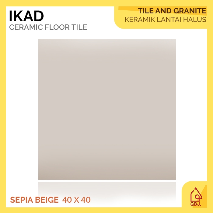 Jual KERAMIK IKAD 40 X 40 SEPIA BEIGE / KERAMIK LANTAI ABU ABU POLOS ...