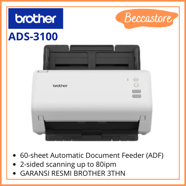 Jual Brother ADS-3100 High-Speed Desktop Scanner | Shopee Indonesia