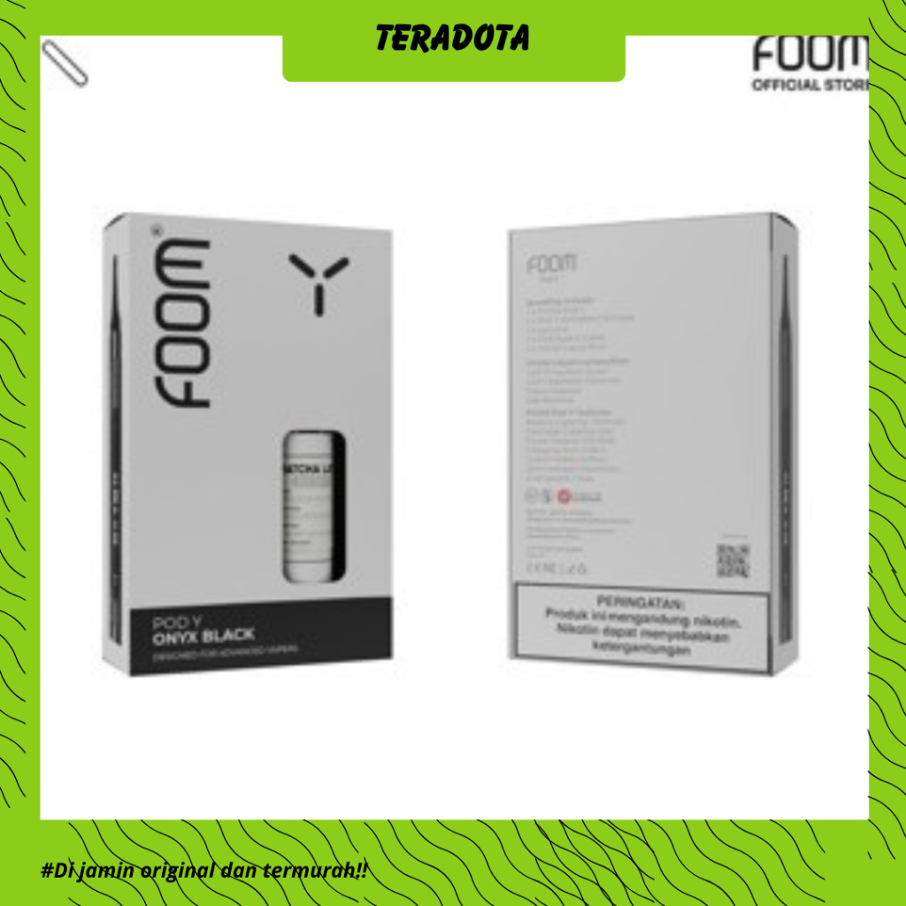 Jual FOOM POD Y ONYX BLACK KIT BUNDLING LIQUID 15ML 100% ORI BY FOOM ...