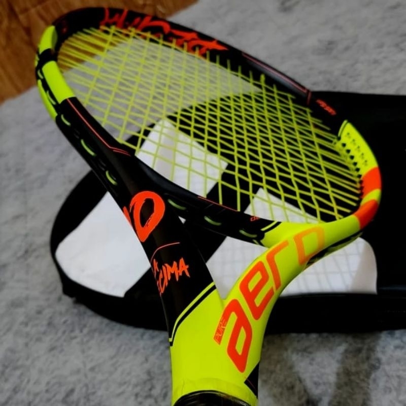 Jual Raket Tenis Lapangan Decima Roland Garros Carbon Siap Pakai Free ...